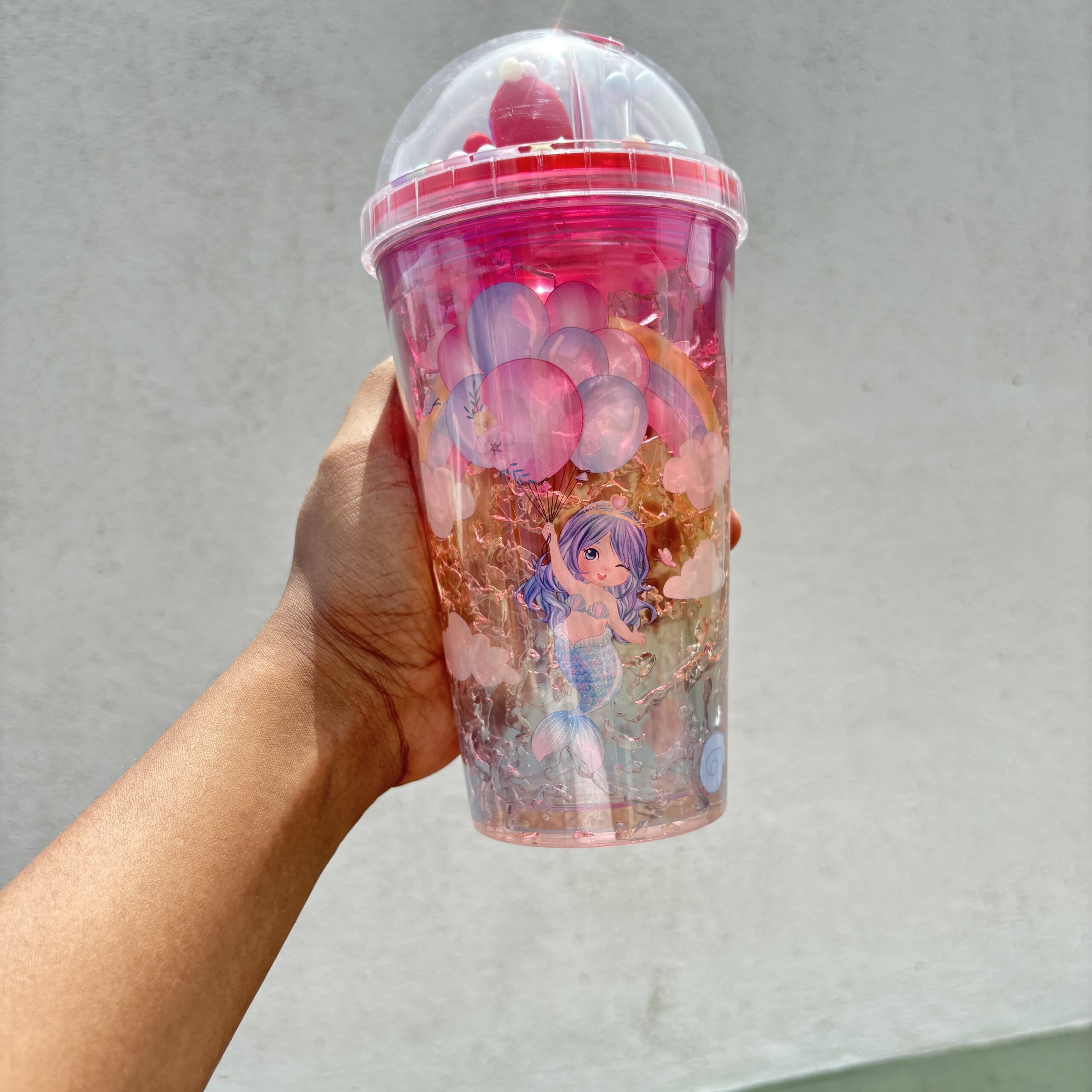 Premium mermaid sippers with straw and box packing 450ml – LetsPropStore